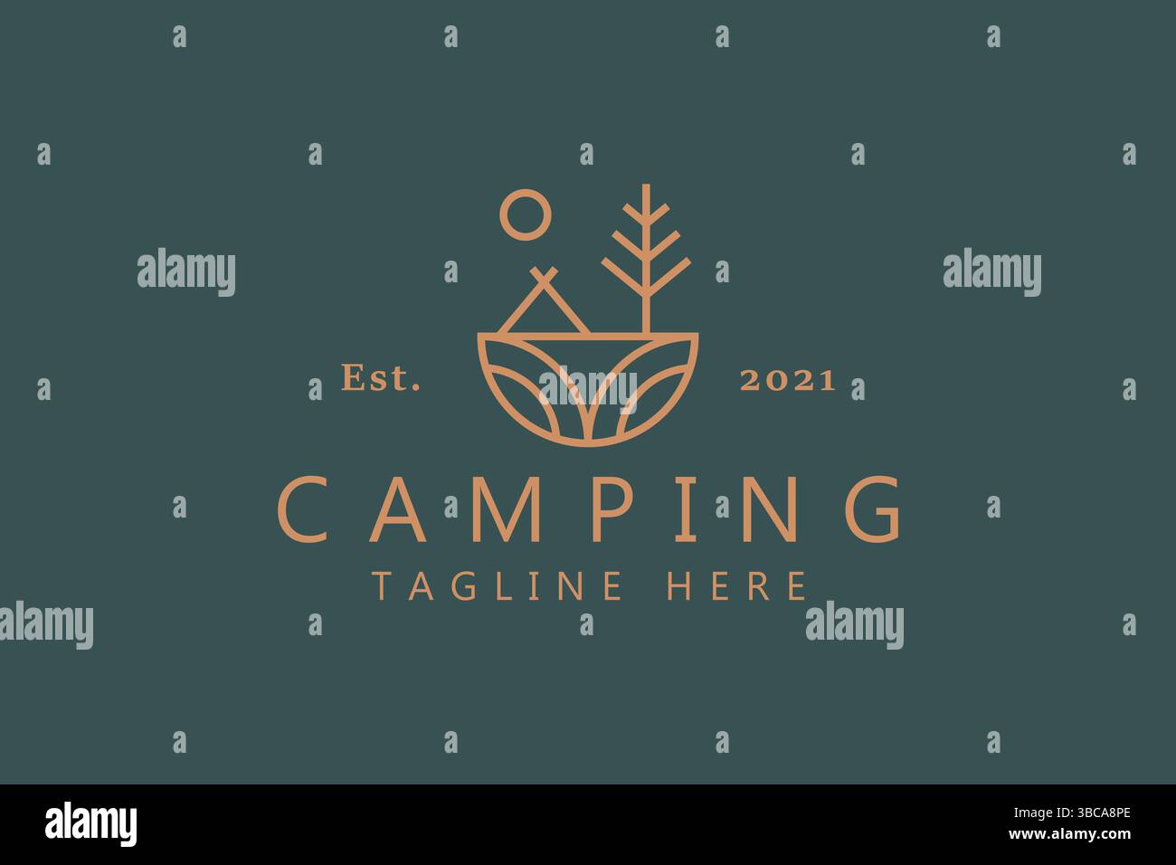 Campfire icon line simple Stock Vector Images - Alamy