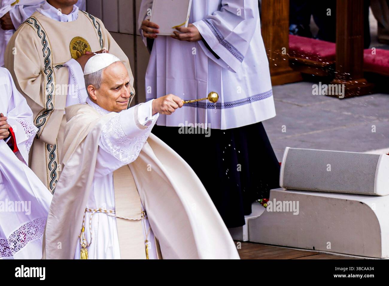 Pope Leo XIV leads a Holy Mass for the Beginning of his Pontificate, in ...