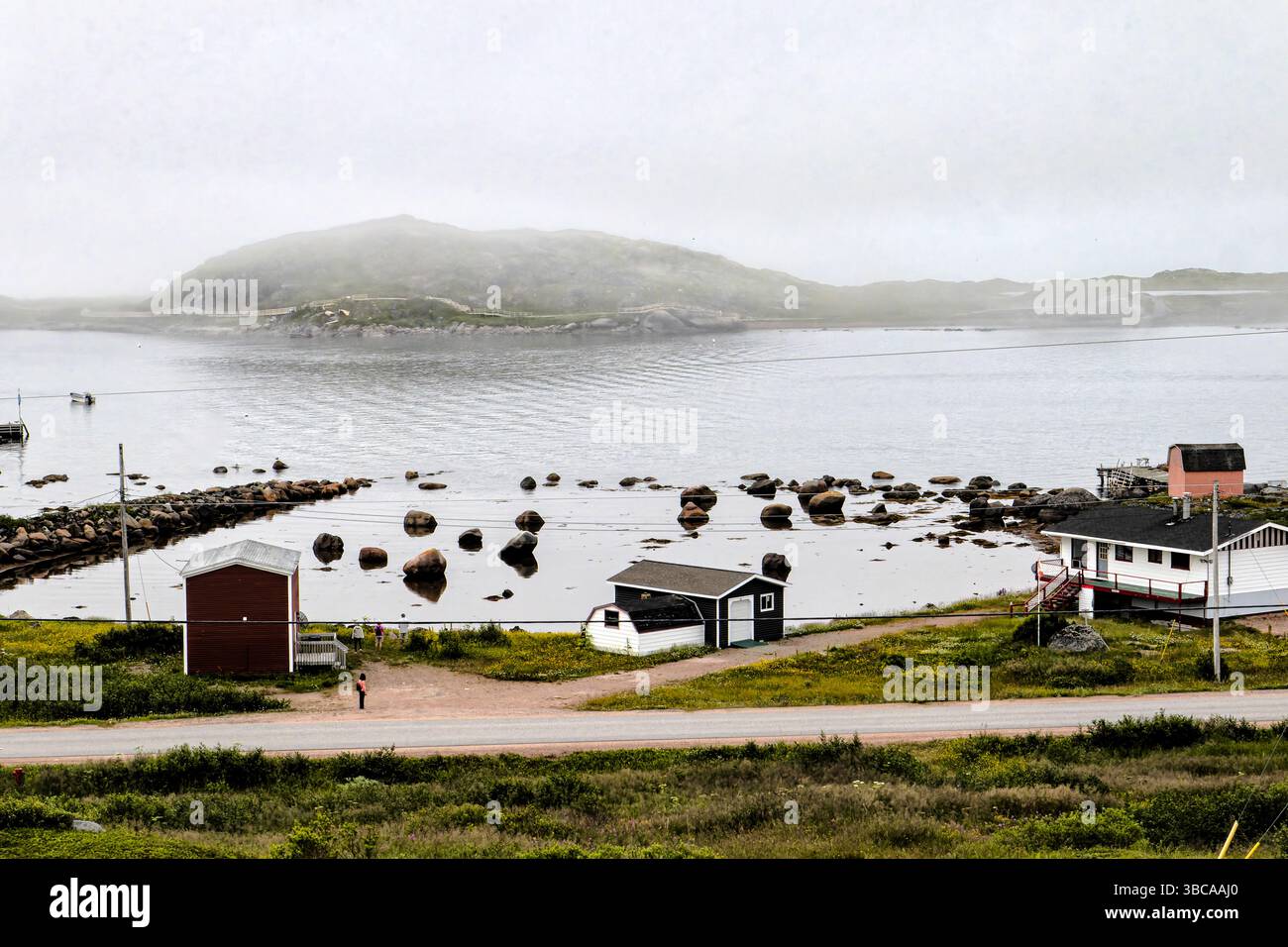 Red Bay fishing village in Labrador Stock Photo - Alamy
