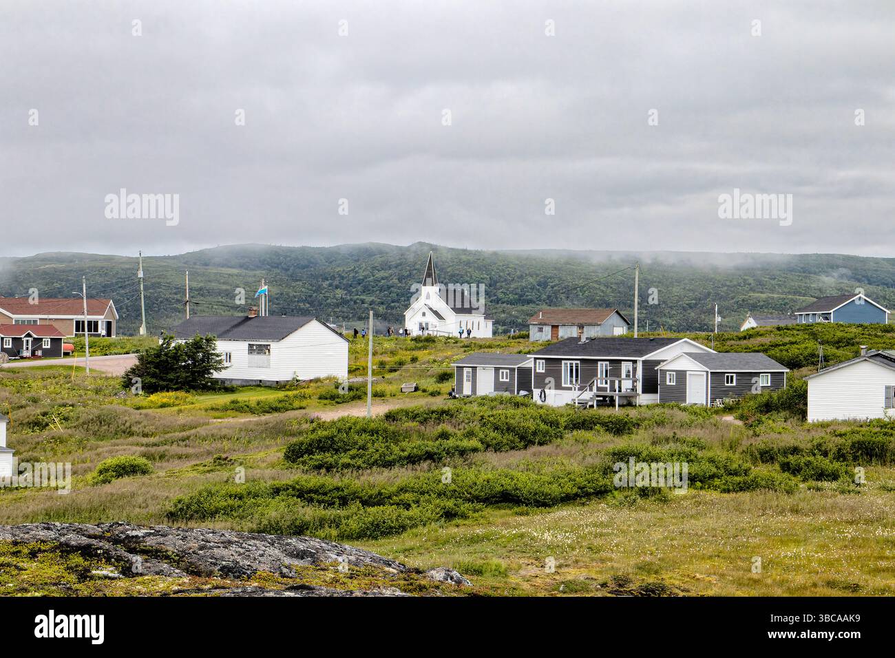 Red Bay fishing village in Labrador Stock Photo - Alamy