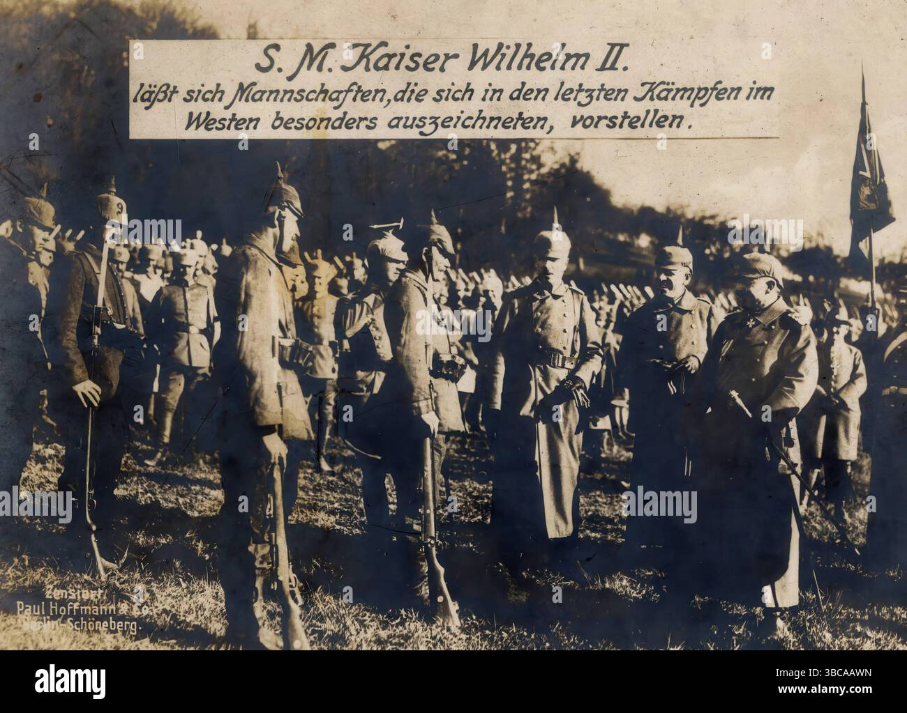 SM Kaiser Wilhelm II lässt sich Mannschaften, die sich in den letzten ...