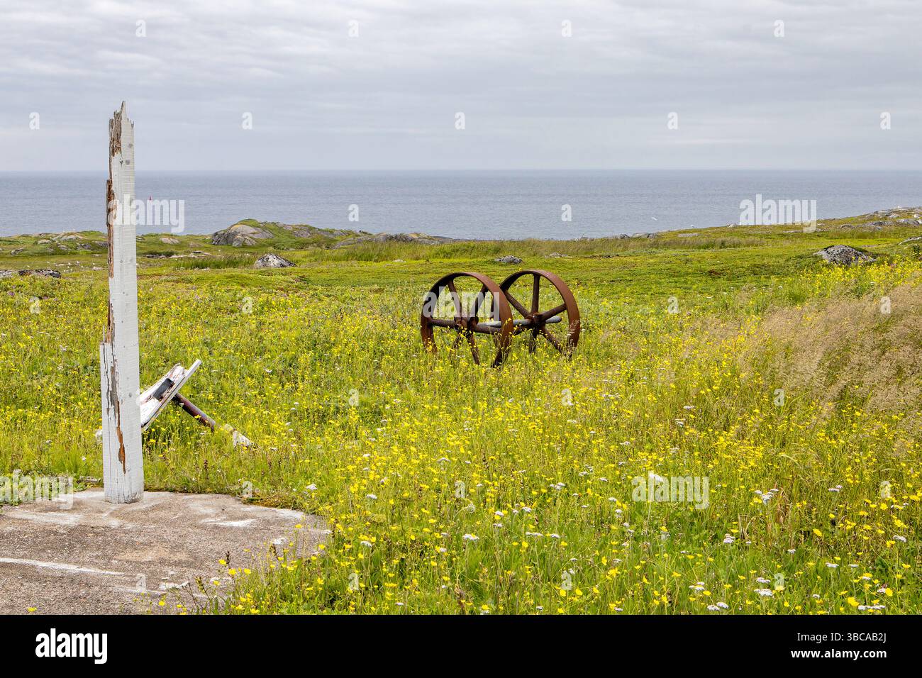 Red Bay fishing village in Labrador Stock Photo - Alamy