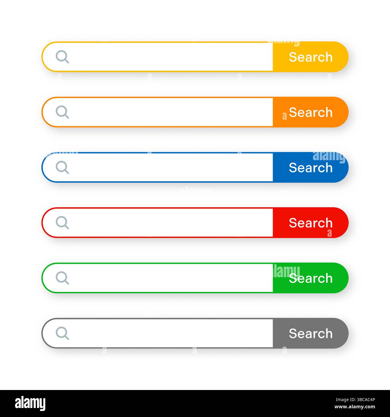 Various search bar templates. Internet browser engine with search box ...