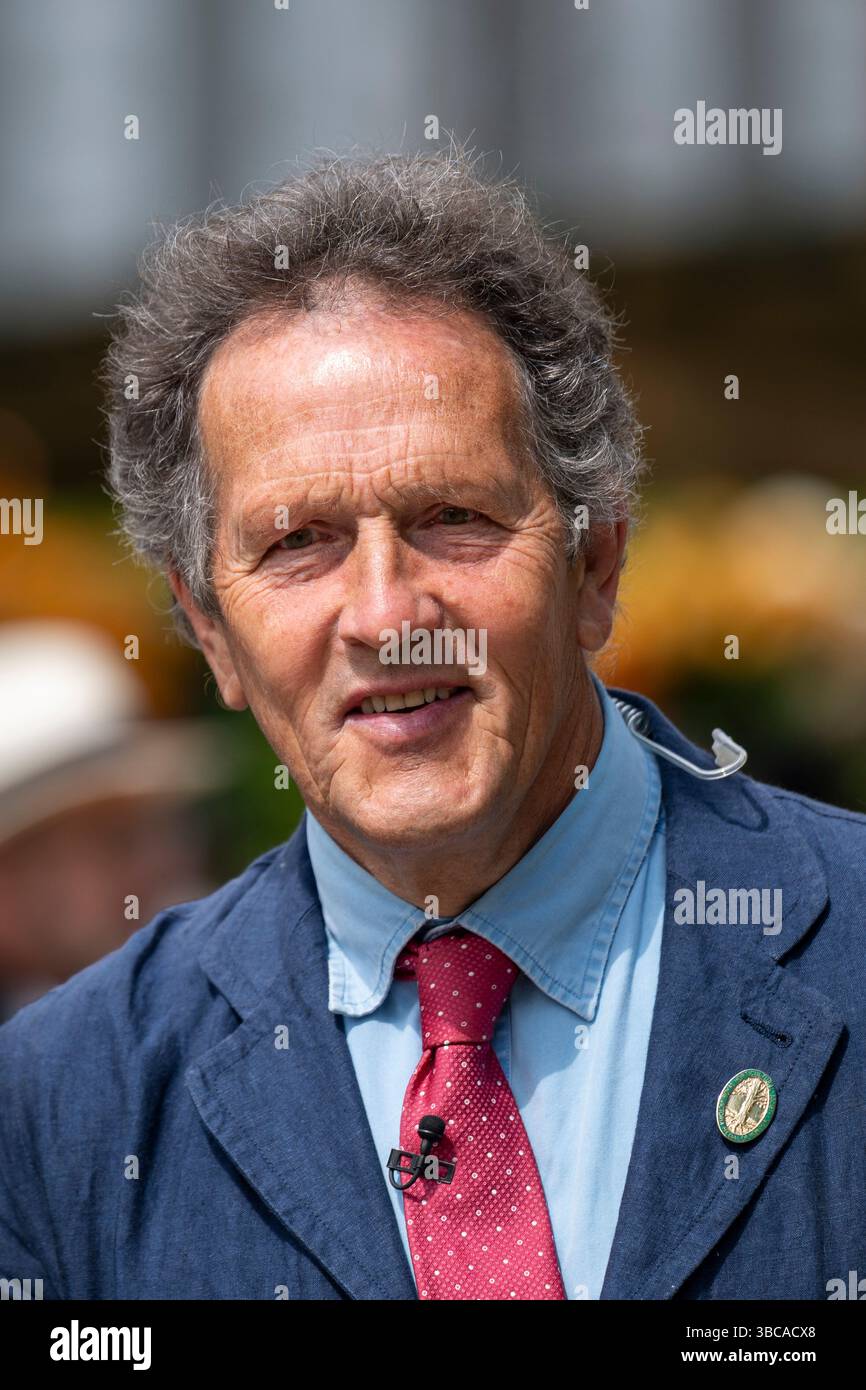 London, UK. 19 May 2025. Monty Don designer of the RHS and BBC Radio 2 ...