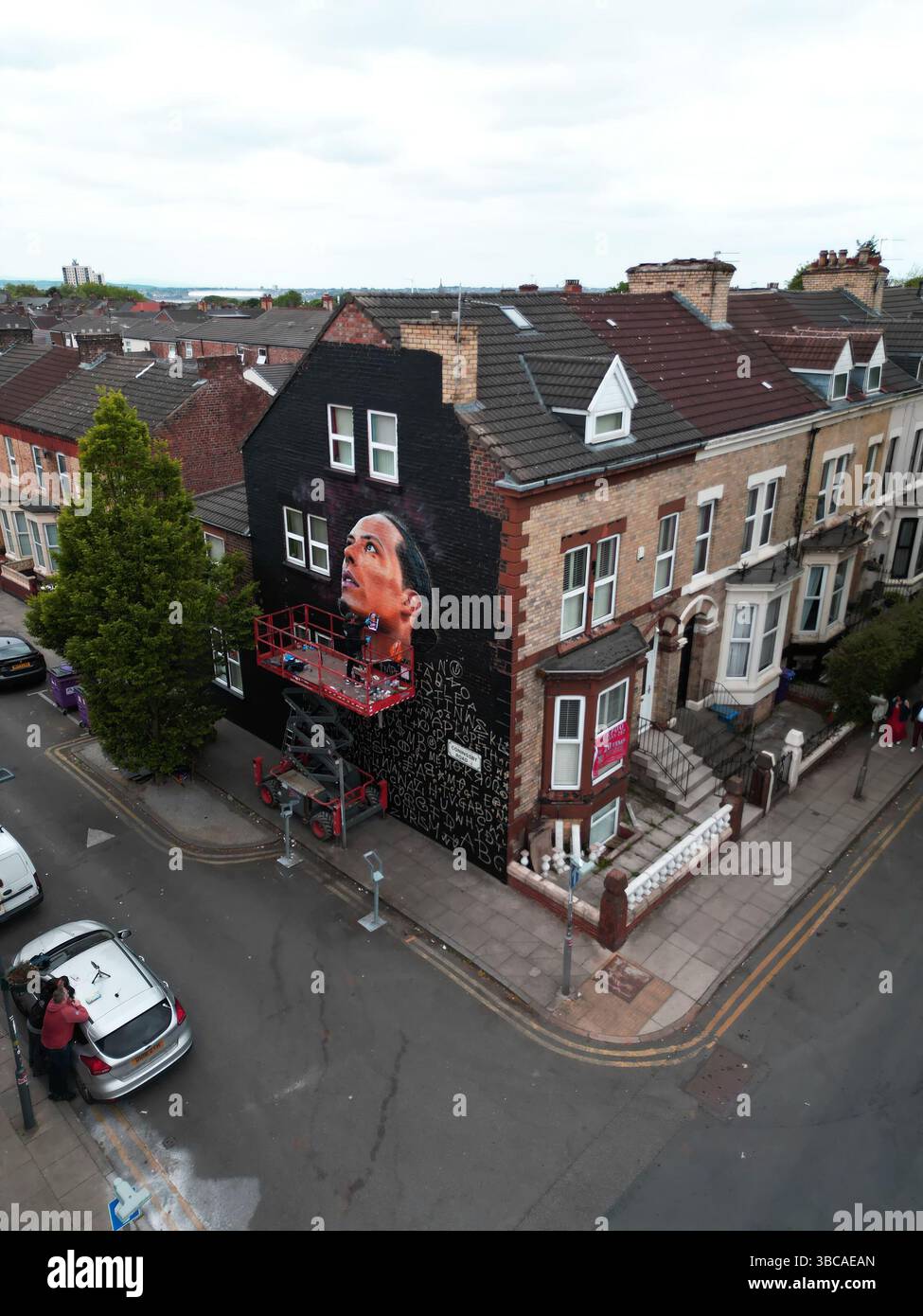 Liverpool, UK. 19th May, 2025. A new mural by Murwalls the artist ...