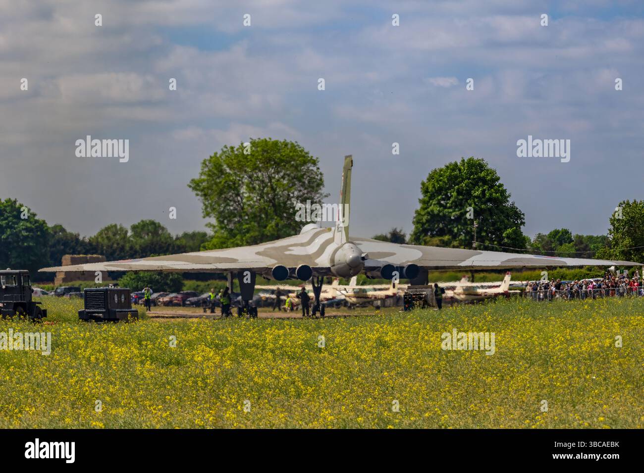 Avro Vulcan XM655 at Wellesbourne Mountford Stock Photo - Alamy