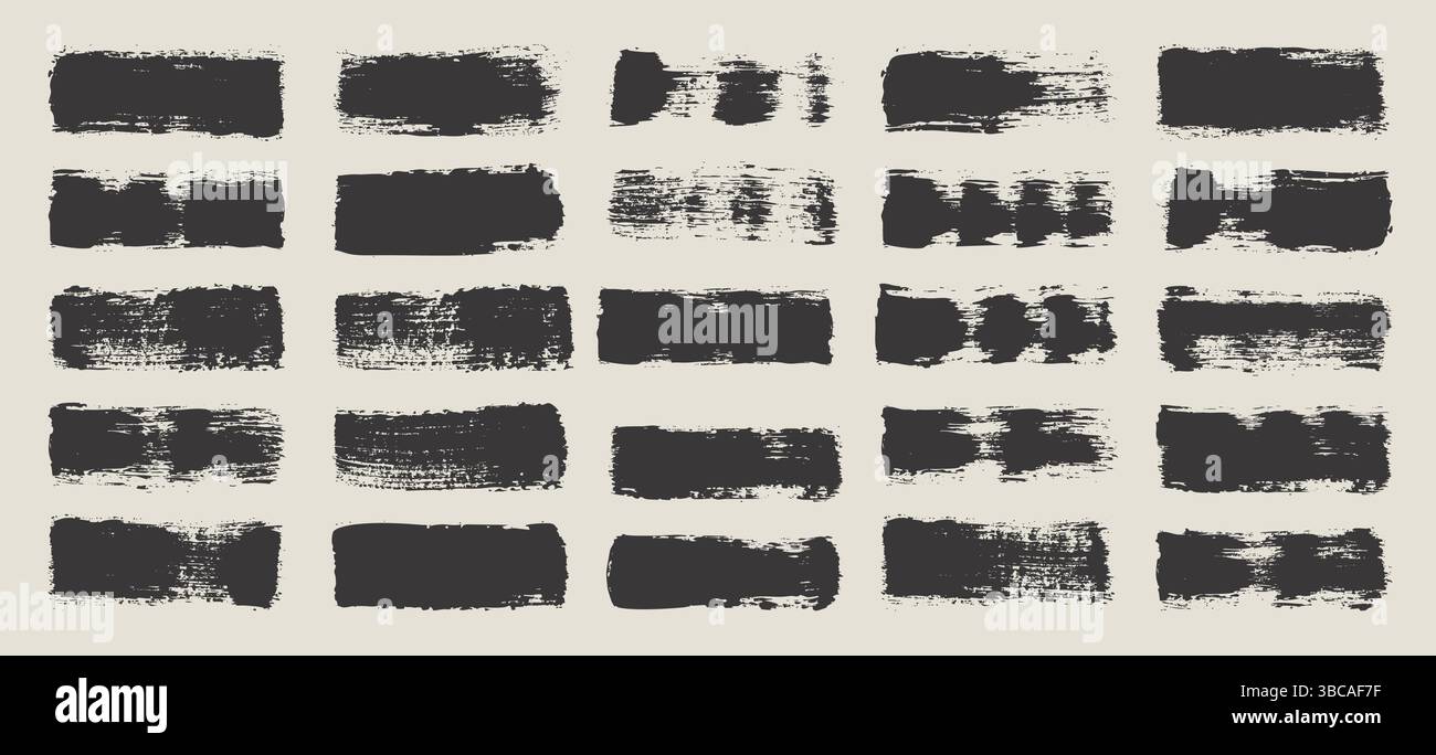 Grunge brush strokes, lines, ink smudges, hand-drawn scribble shapes ...