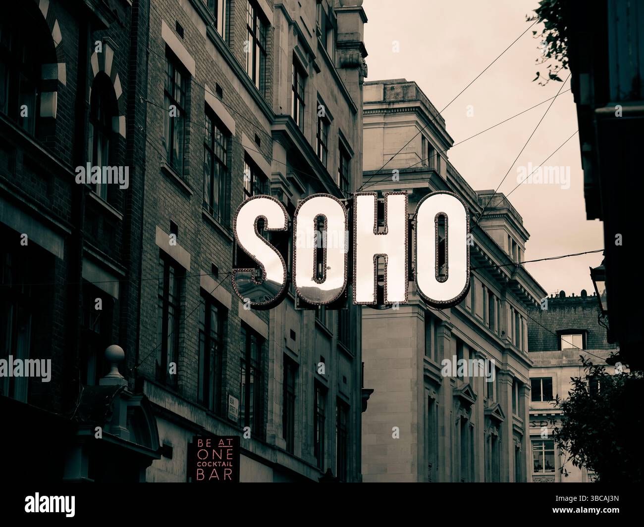 SoHo Sign, Beak Street, London, England, UK, GB Stock Photo - Alamy