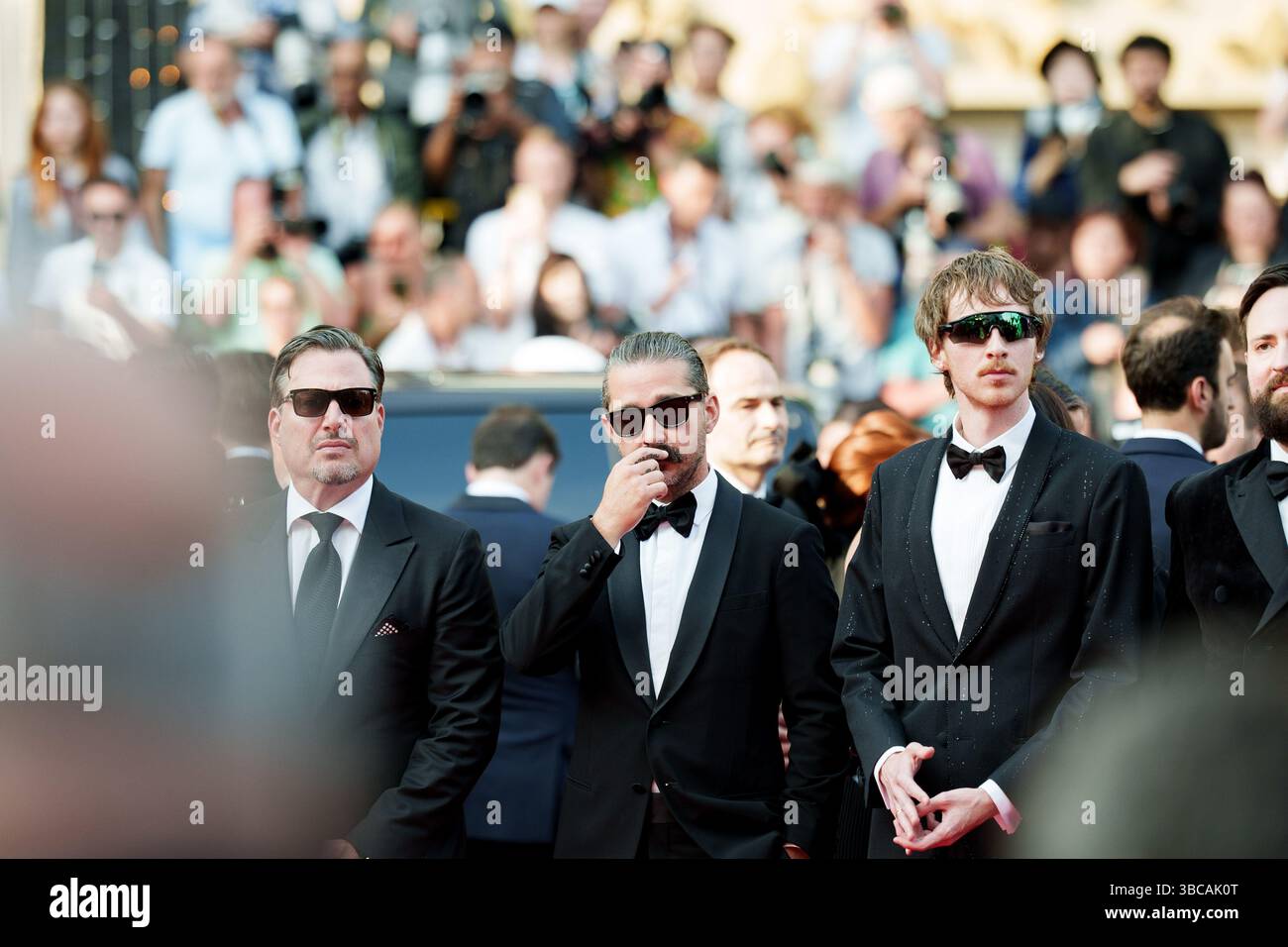 CANNES, FRANCE - MAY 18: Leo Lewis O'Neil, Shia LaBeouf, Kevin Knigh ...