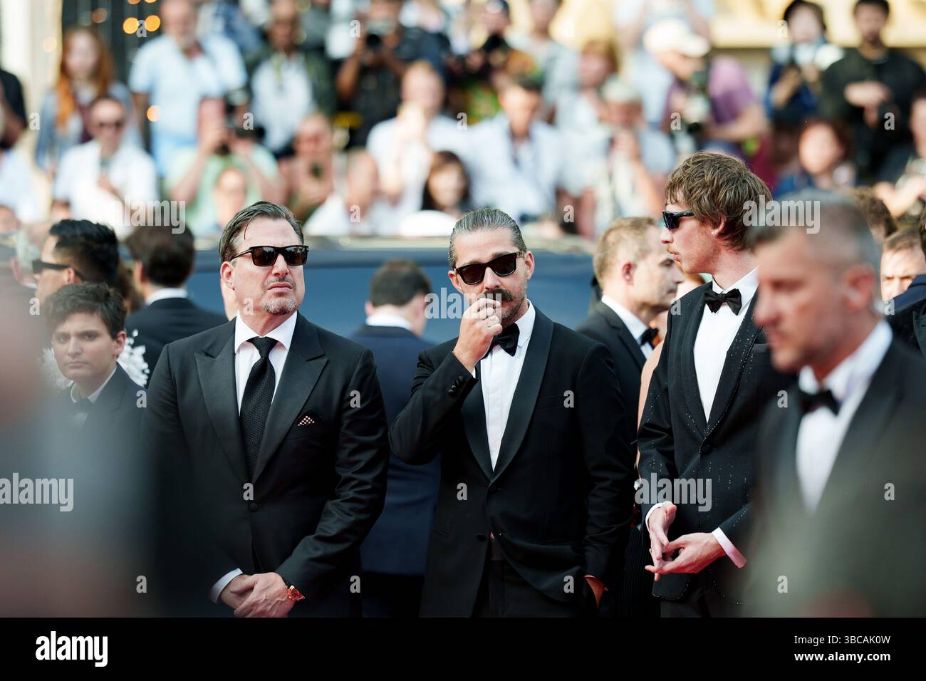 CANNES, FRANCE - MAY 18: Leo Lewis O'Neil, Shia LaBeouf, Kevin Knigh ...