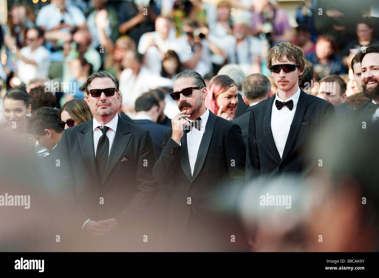 CANNES, FRANCE - MAY 18: Leo Lewis O'Neil, Shia LaBeouf, Kevin Knigh ...