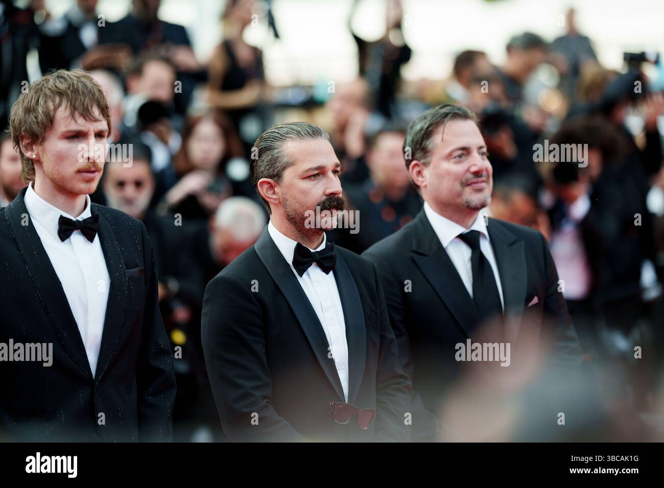CANNES, FRANCE - MAY 18: Leo Lewis O'Neil, Shia LaBeouf, Kevin Knigh ...