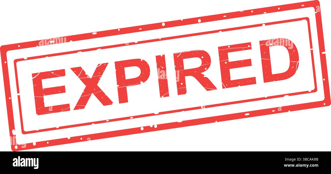 vector illustration red rubber stamp expired text Stock Vector Image ...