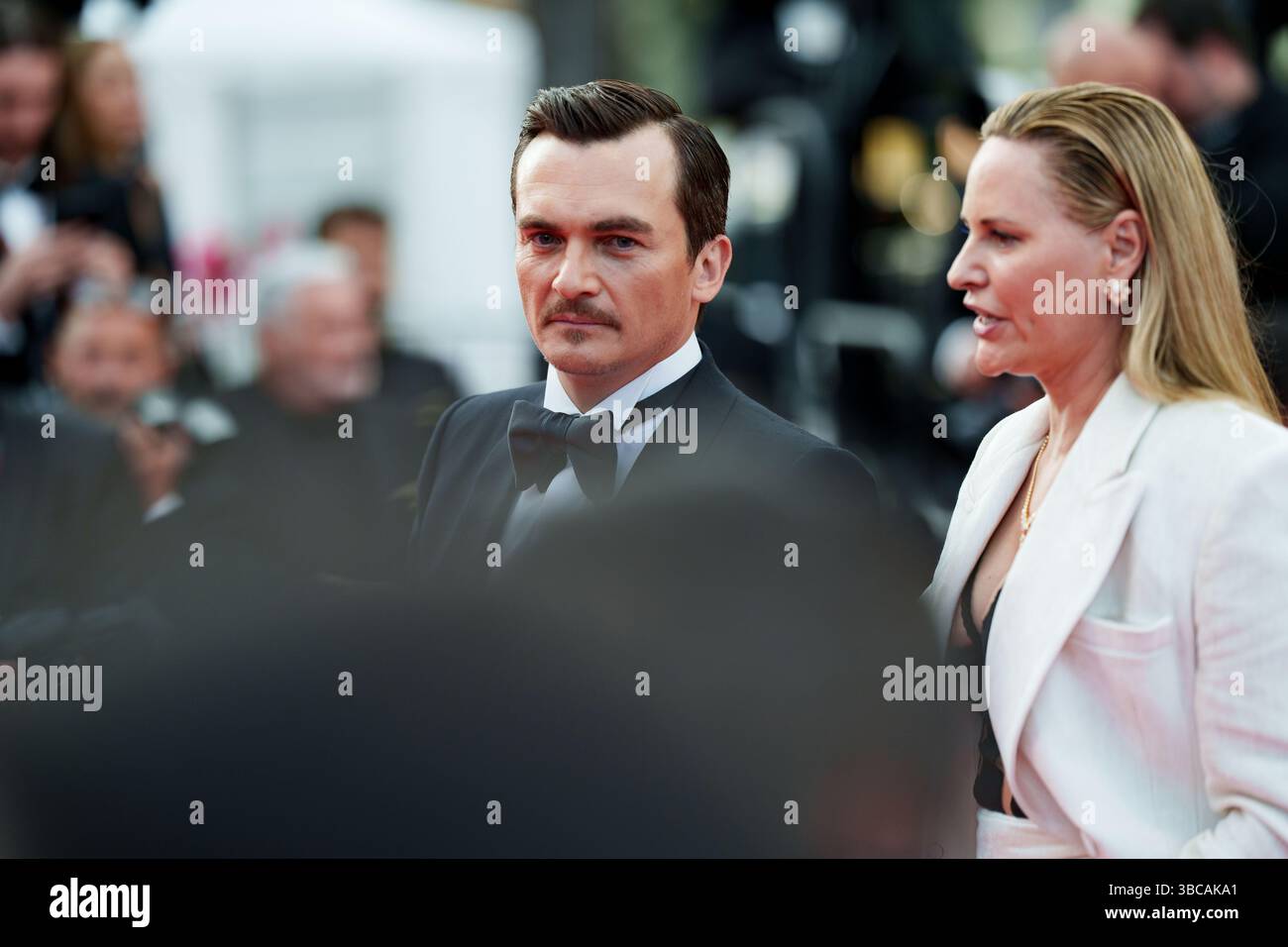 CANNES, FRANCE - MAY 18: Rupert Friend, Aimee Mullins attend the "The ...