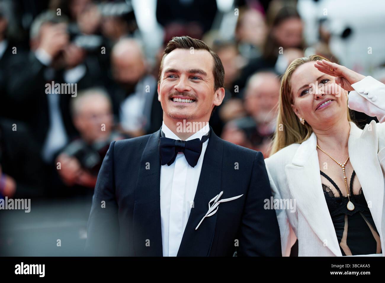 CANNES, FRANCE - MAY 18: Rupert Friend, Aimee Mullins attend the "The ...