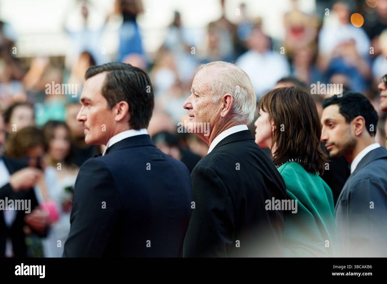 CANNES, FRANCE - MAY 18: Wes Anderson, Mia Threapleton, Riz Ahmed ...