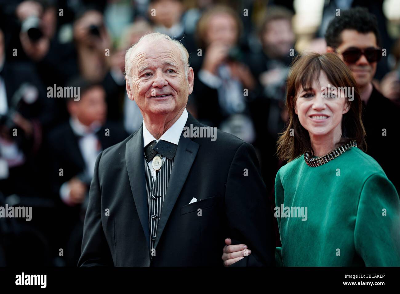 CANNES, FRANCE - MAY 18: Wes Anderson, Mia Threapleton, Riz Ahmed ...