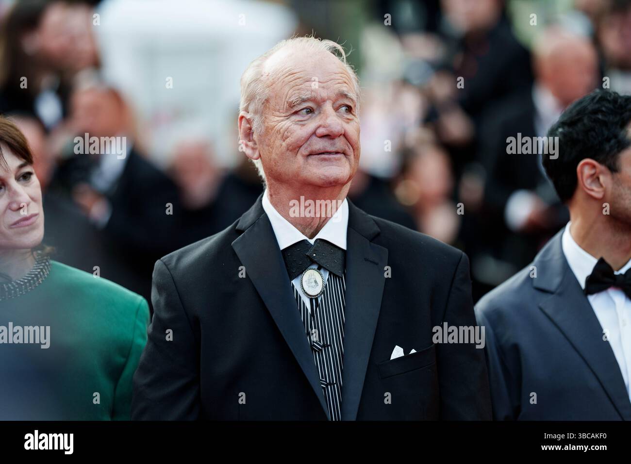 CANNES, FRANCE - MAY 18: Wes Anderson, Mia Threapleton, Riz Ahmed ...