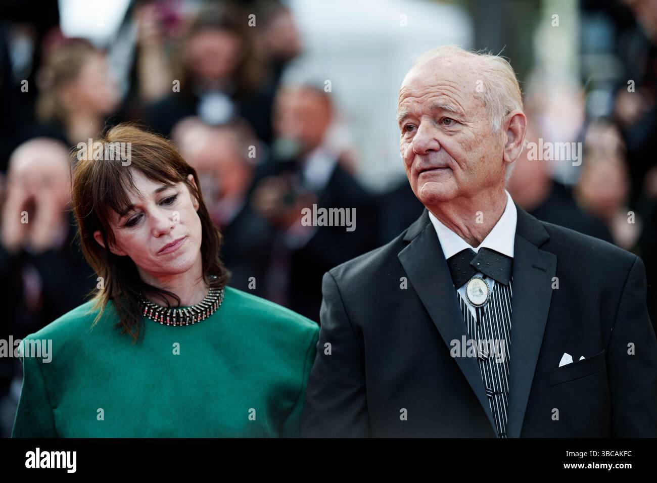 CANNES, FRANCE - MAY 18: Wes Anderson, Mia Threapleton, Riz Ahmed ...