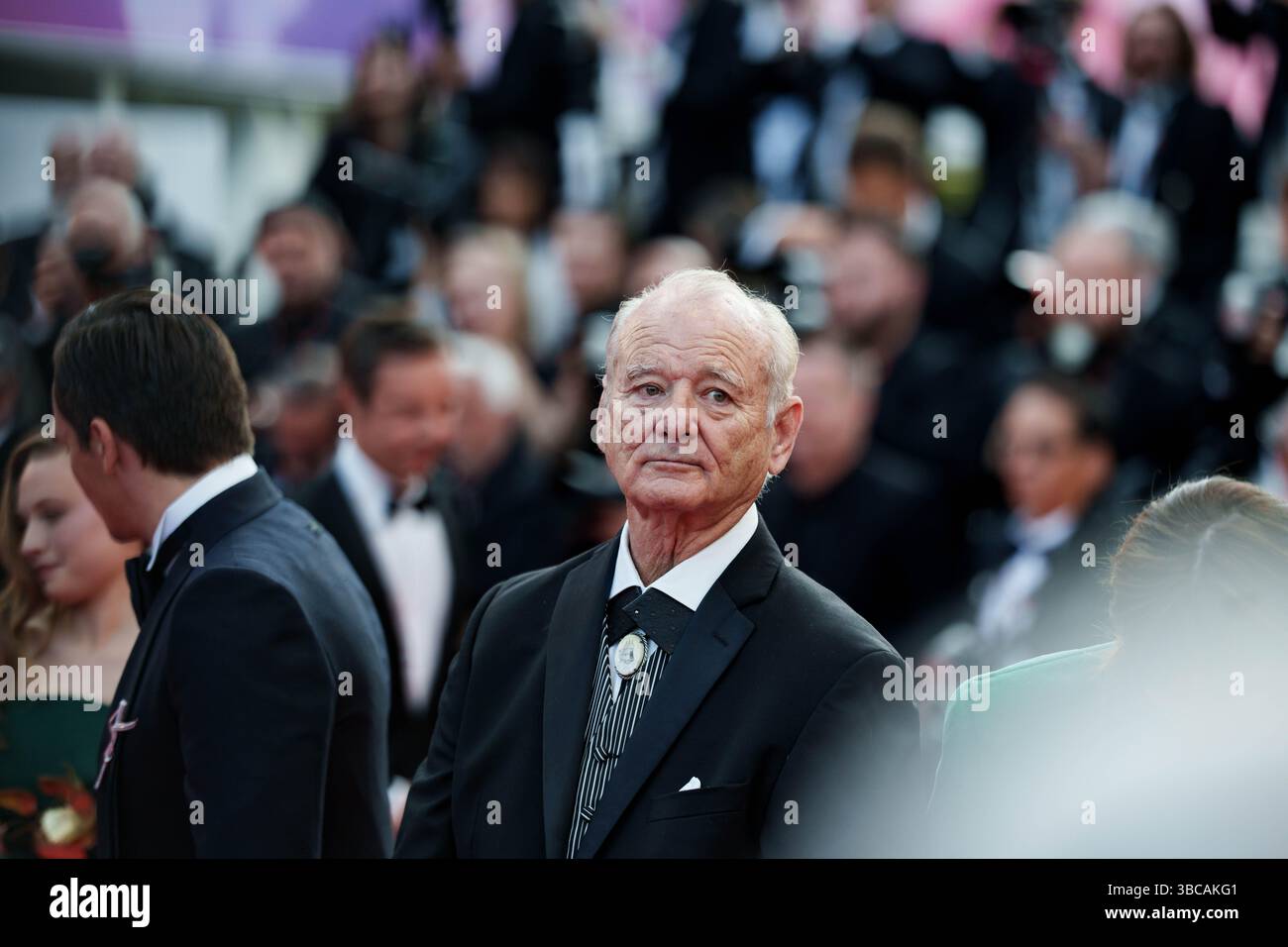 CANNES, FRANCE - MAY 18: Wes Anderson, Mia Threapleton, Riz Ahmed ...