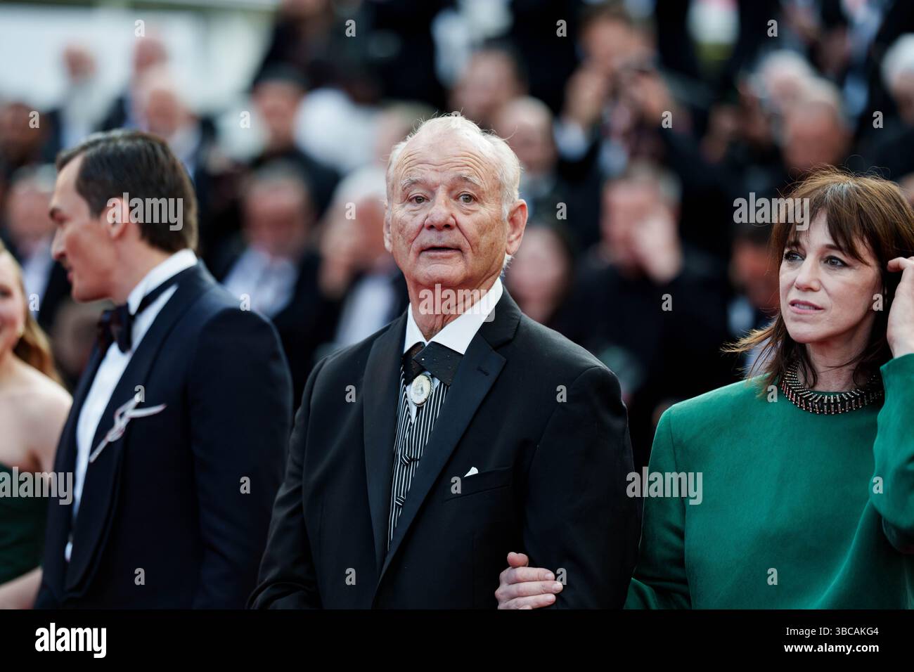 CANNES, FRANCE - MAY 18: Wes Anderson, Mia Threapleton, Riz Ahmed ...