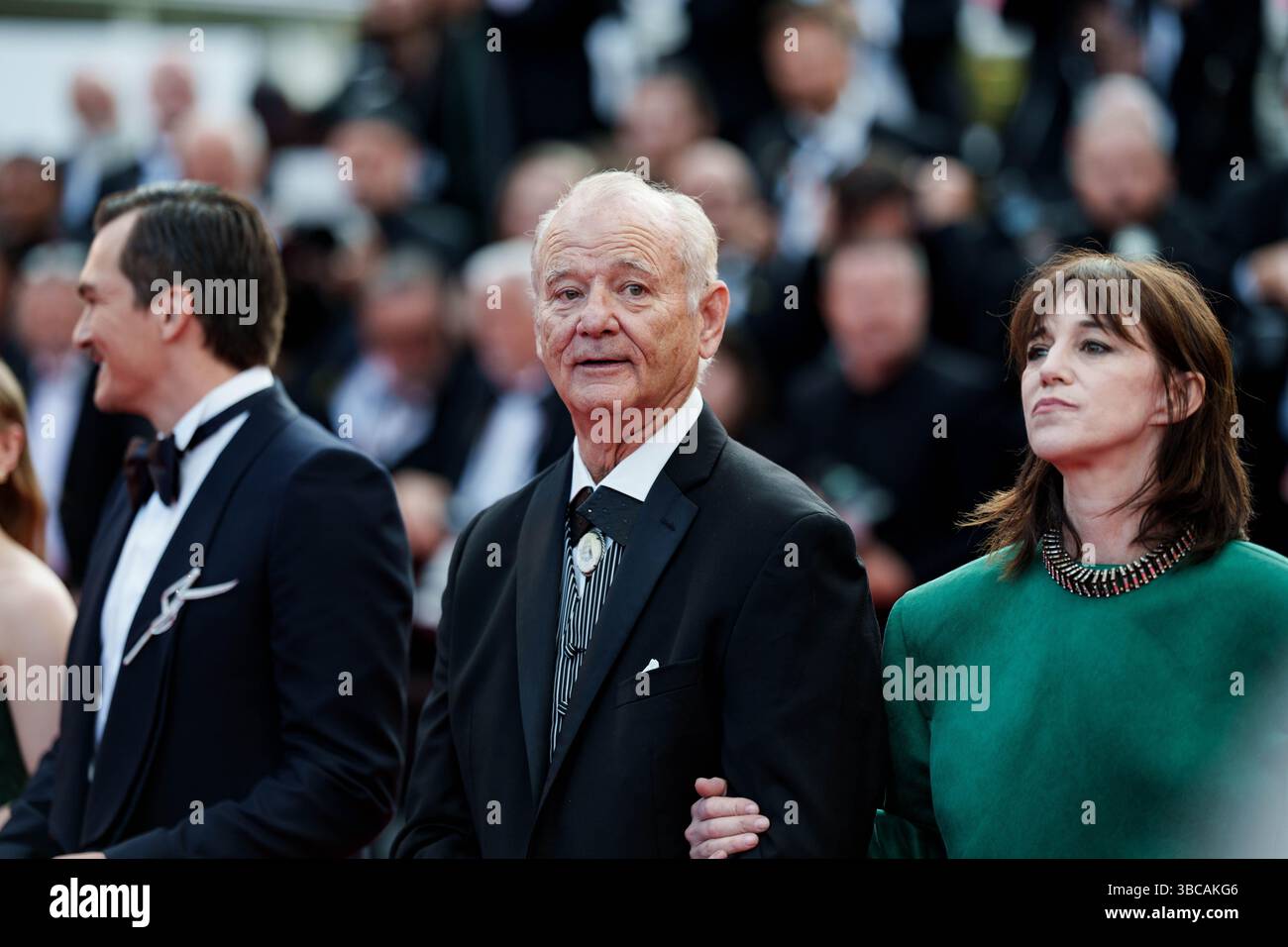 CANNES, FRANCE - MAY 18: Wes Anderson, Mia Threapleton, Riz Ahmed ...