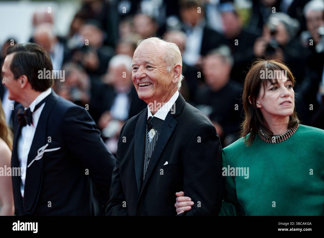 CANNES, FRANCE - MAY 18: Wes Anderson, Mia Threapleton, Riz Ahmed ...
