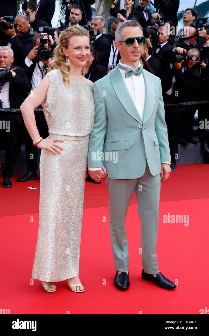 Jeremy Strong and Emma Wall attends the premiere of 'The Phoenician ...