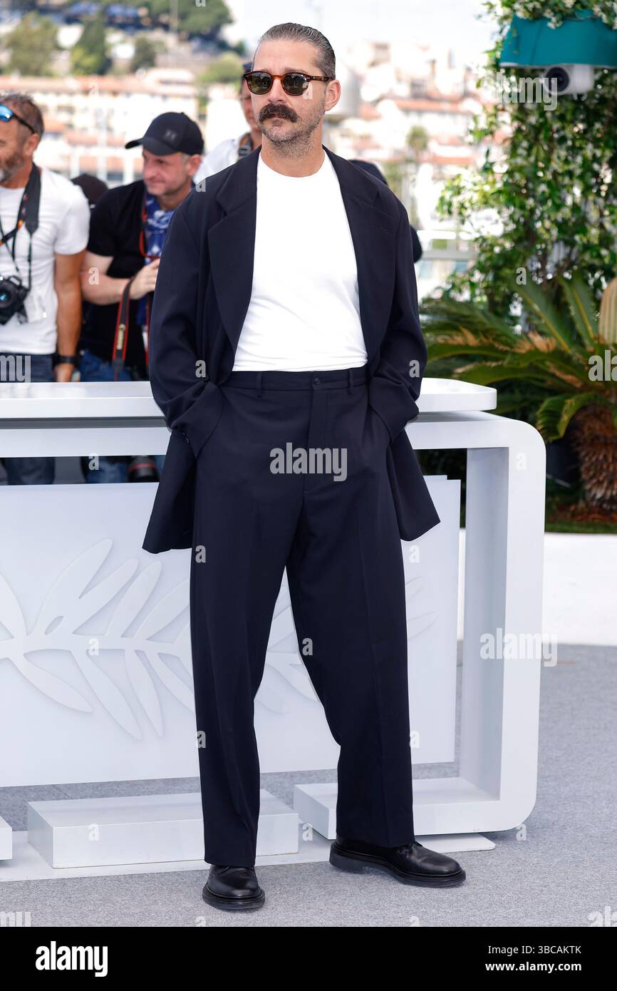 Shia LaBeouf poses at the photocall of 'Slauson Rec' during the 78th ...