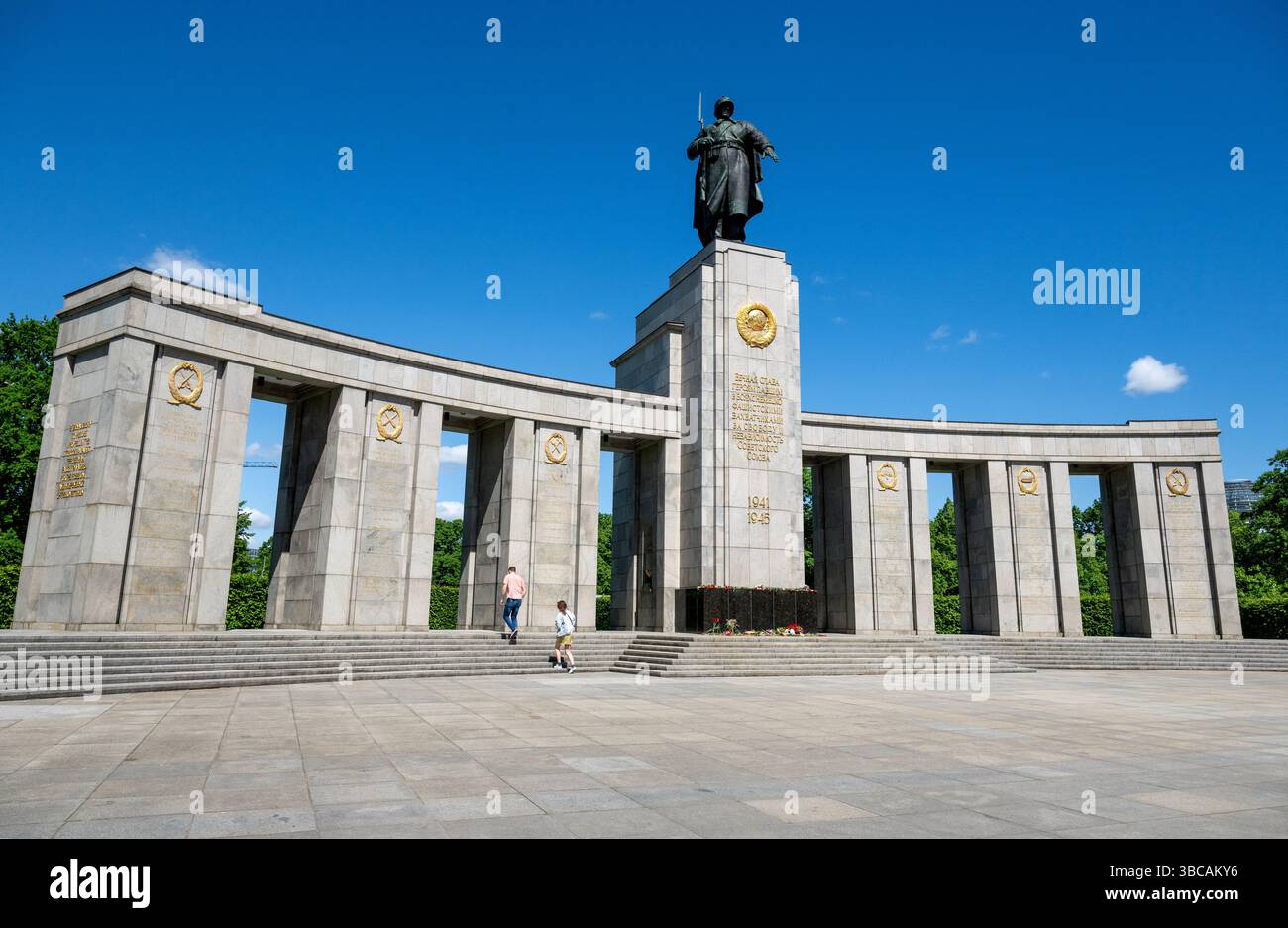 The Soviet War Memorial in (Tiergarten) Berlin, commemorating the ...
