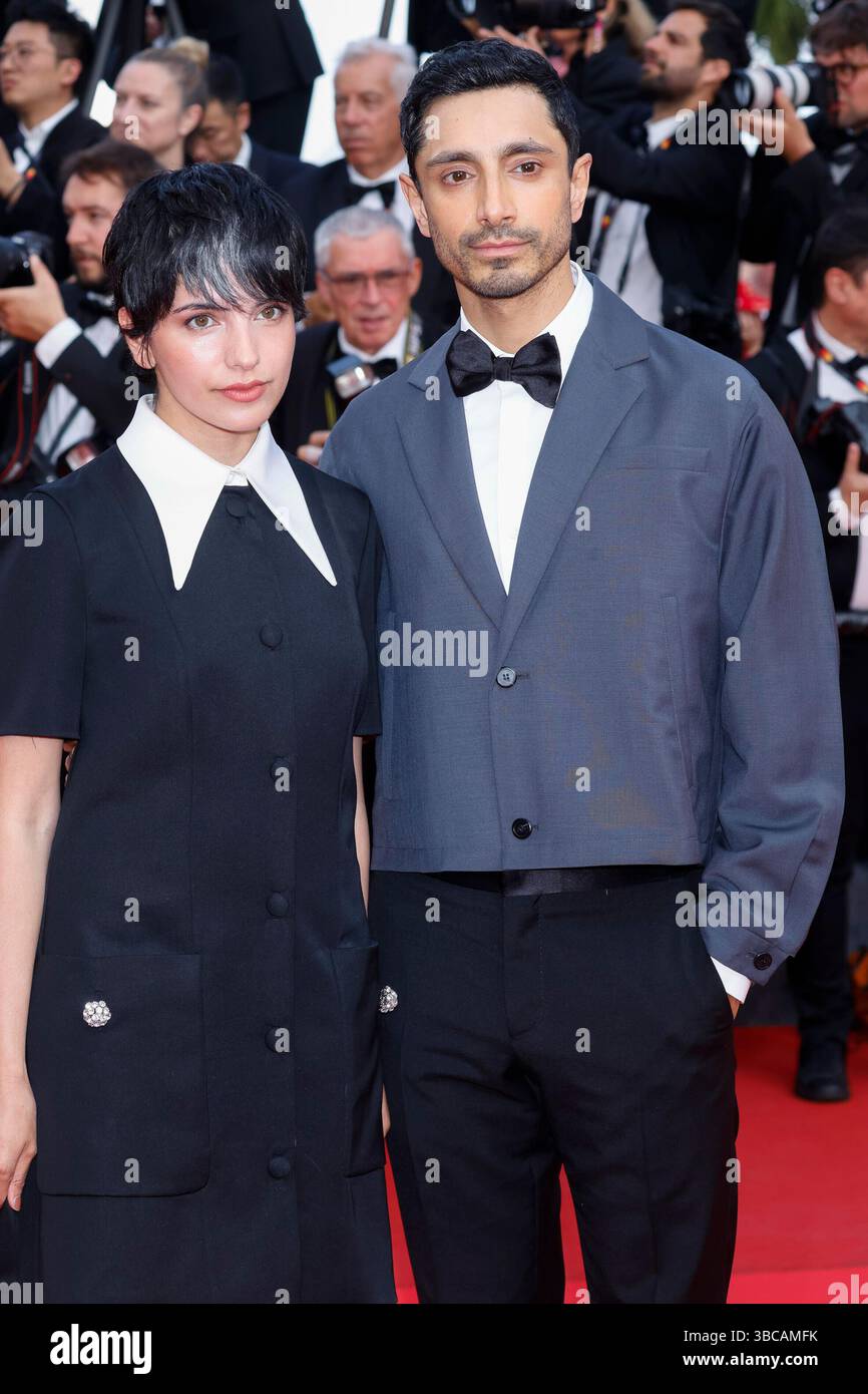 Cannes, Frankreich. 18th May, 2025. Fatima Farheen Mirza and Riz Ahmed ...
