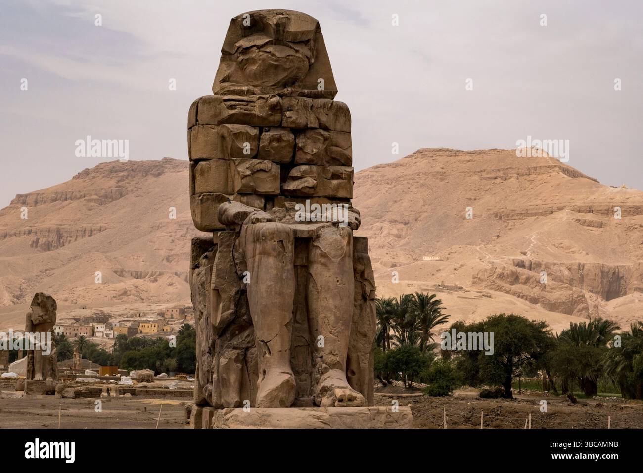 Colossi of Memnon, two huge stone statues of the Pharaoh Amenhotep III ...