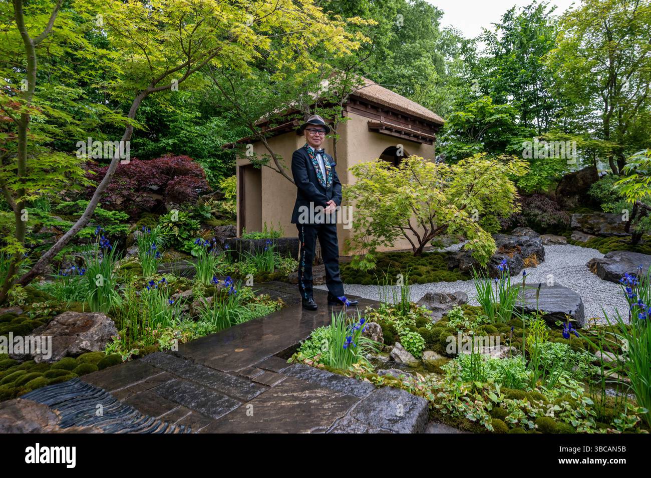 London, UK. 19 May 2025. Garden designer Kazuyuki Ishihara with his ...