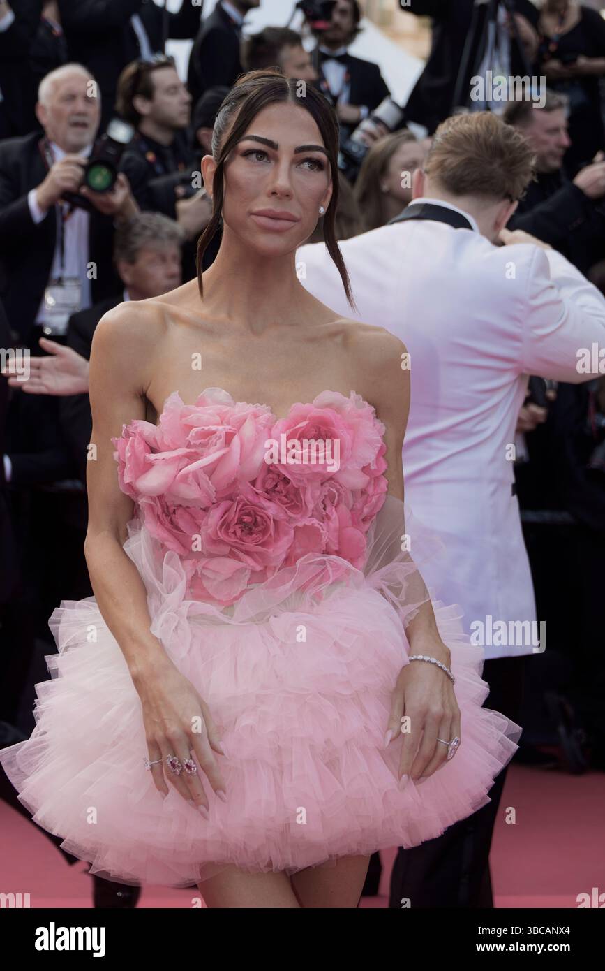 Cannes, France. 18th May, 2025. Skye Hankey attends the red carpet for ...