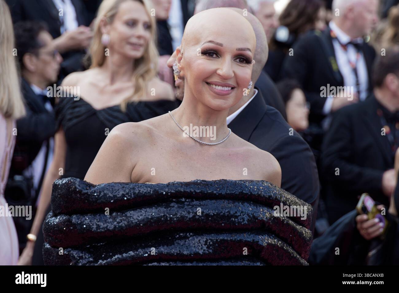 Cannes, France. 18th May, 2025. Anna Assous attends the red carpet for ...