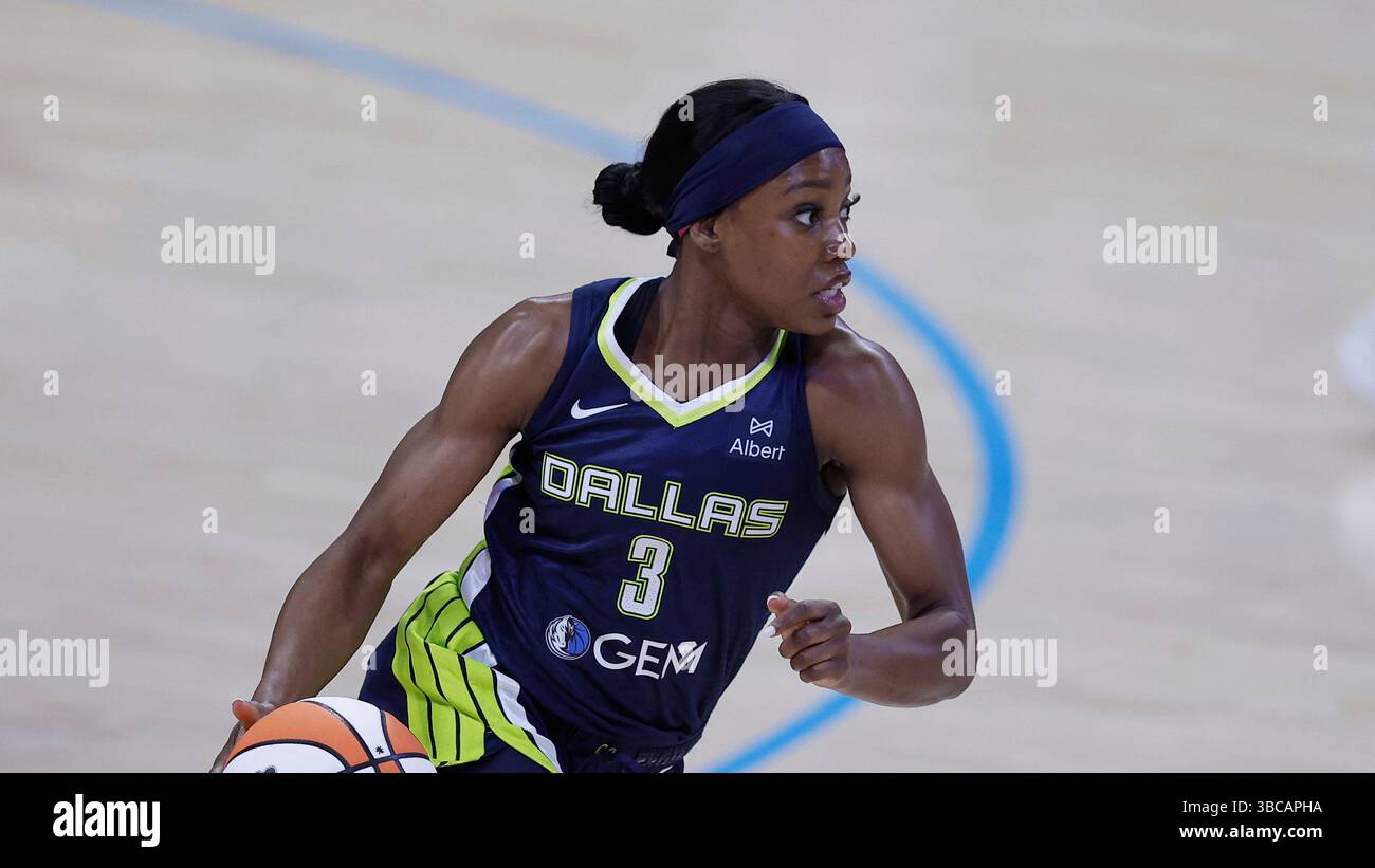 Dallas Wings guard Kaila Charles is seen during a WNBA basketball game ...