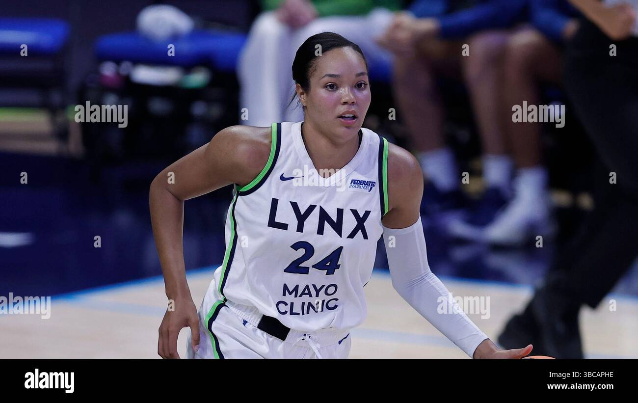 Minnesota Lynx forward Napheesa Collier is seen during a WNBA ...