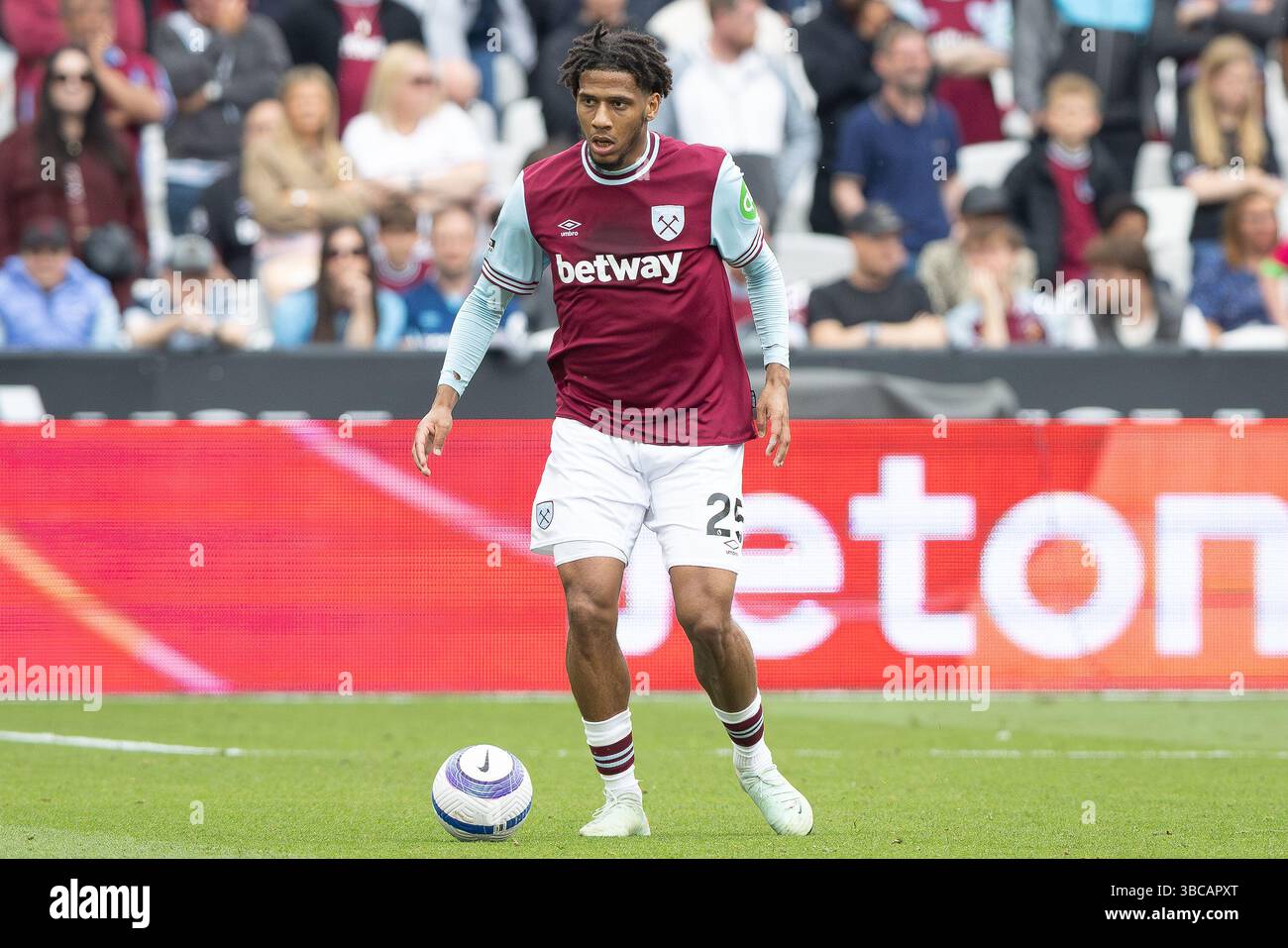 West Ham United defender Jean-Clair Todibo (25) during the West Ham ...