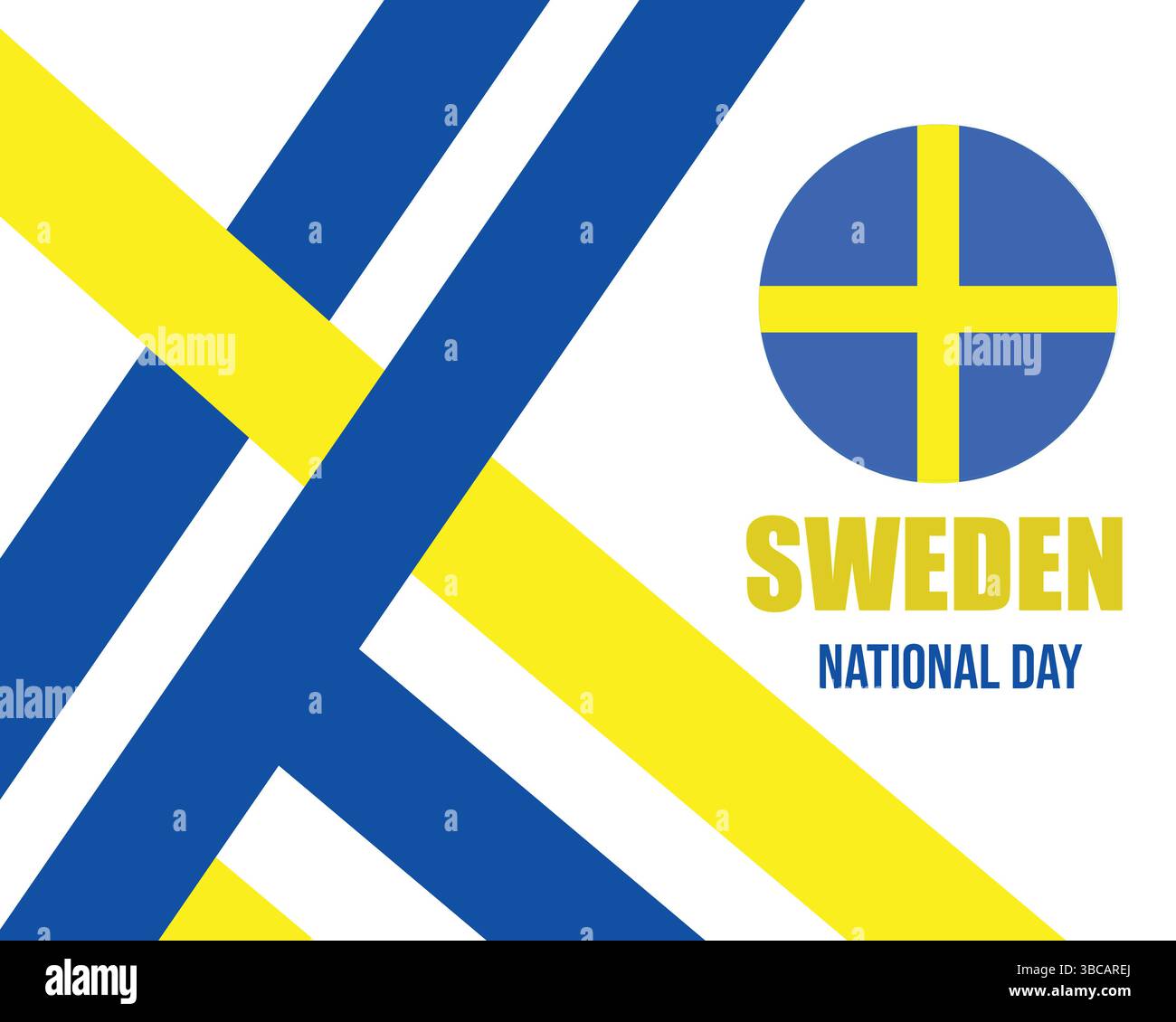 Happy national holiday Sweden National Day. Celebrated annually on June ...