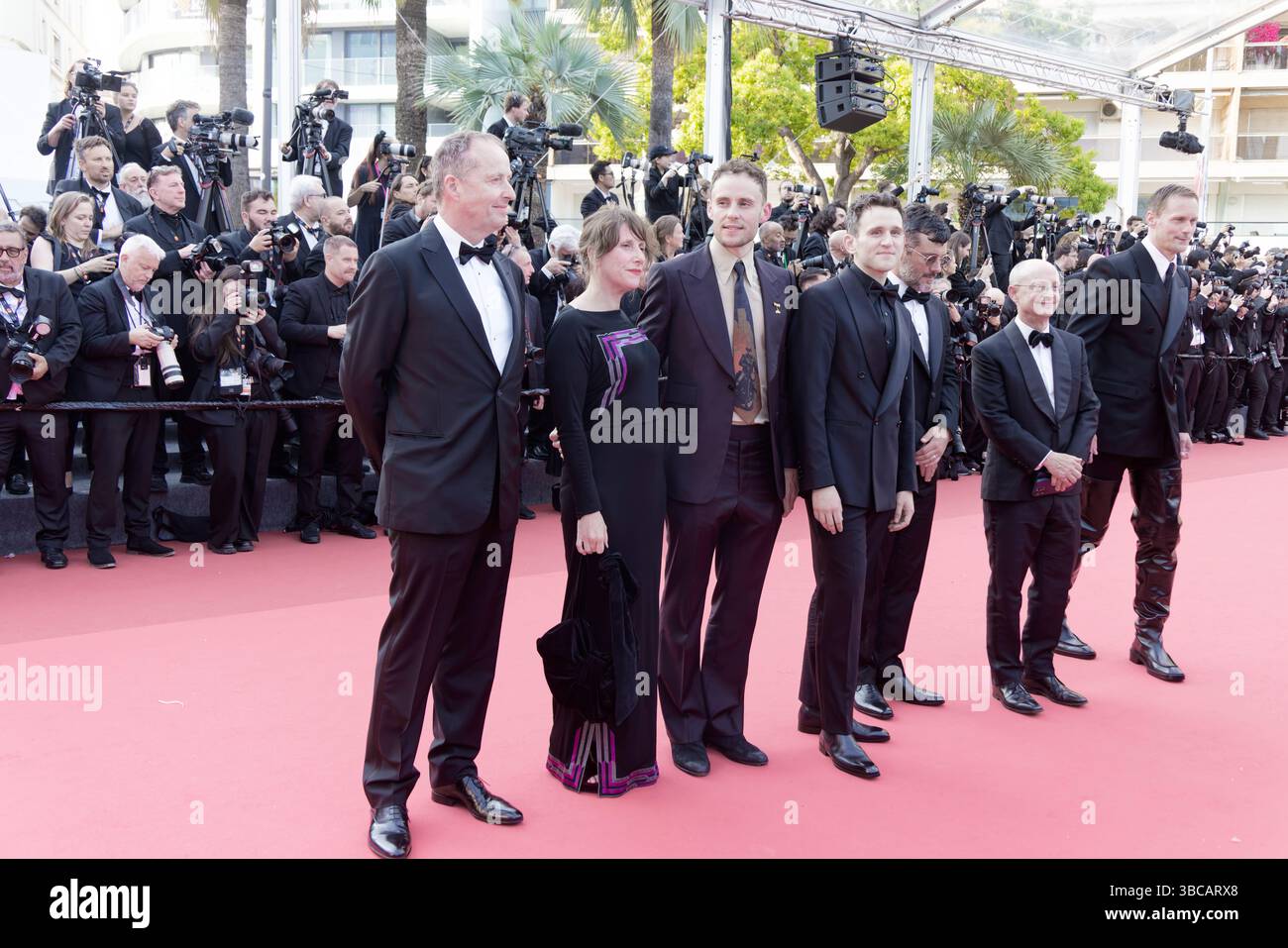 Cannes, France. 18th May, 2025. (L-R) Andrew Lowe, Emma Norton, Harry ...