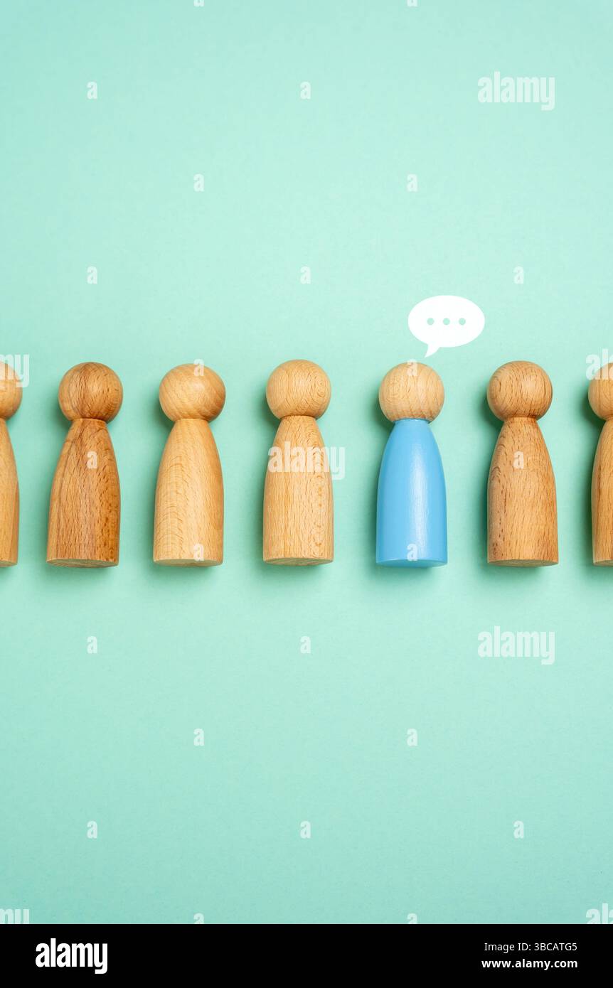 The only person in the crowd makes contact. Opinion leader. Get ...