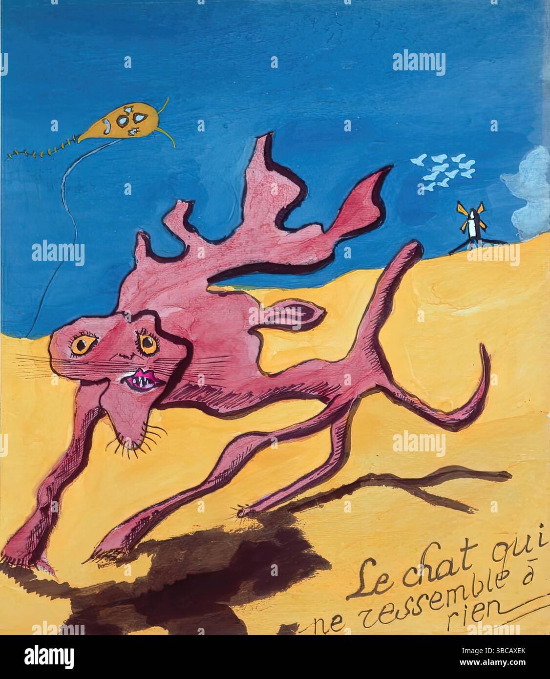 The Cat Who Is Like Nothing on Earth, 1932 (Painting) Desnos, Robert ...