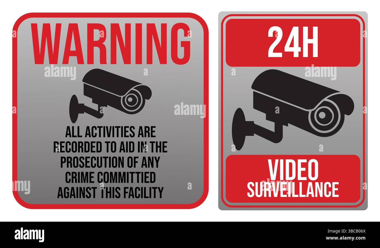 Cctv sign logo badge icon sticker hi-res stock photography and images ...