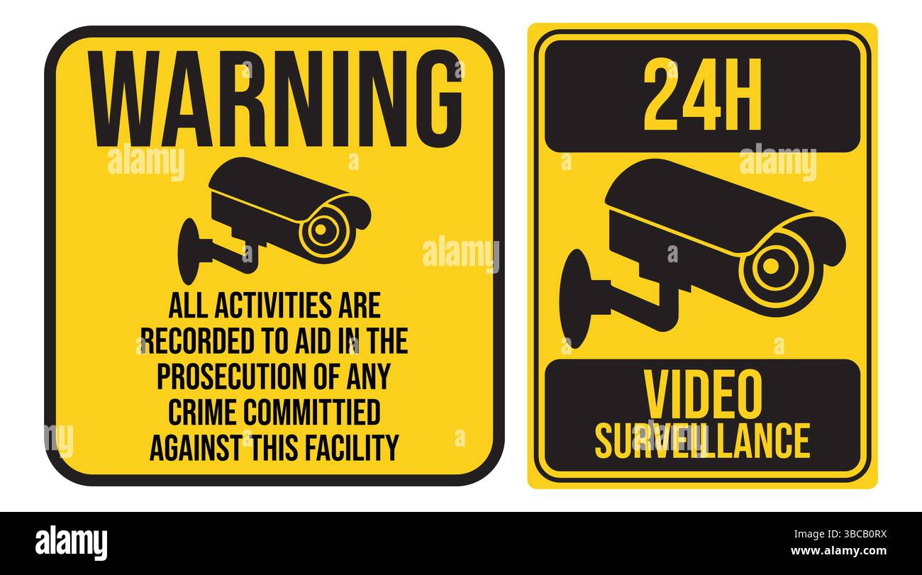 Cctv sign logo badge icon sticker hi-res stock photography and images ...