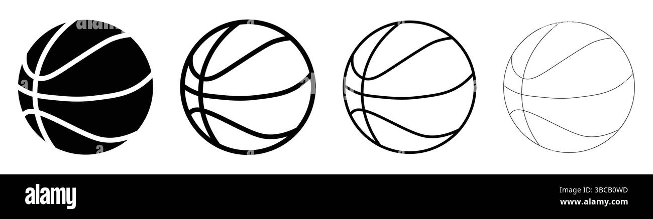 Basketball ball icon. line and glyph version, outline and filled vector ...