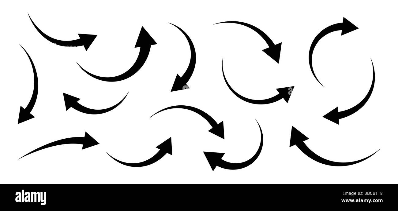 Set arrow icons. Collection different arrows sign. Set different cursor arrow direction symbols ...