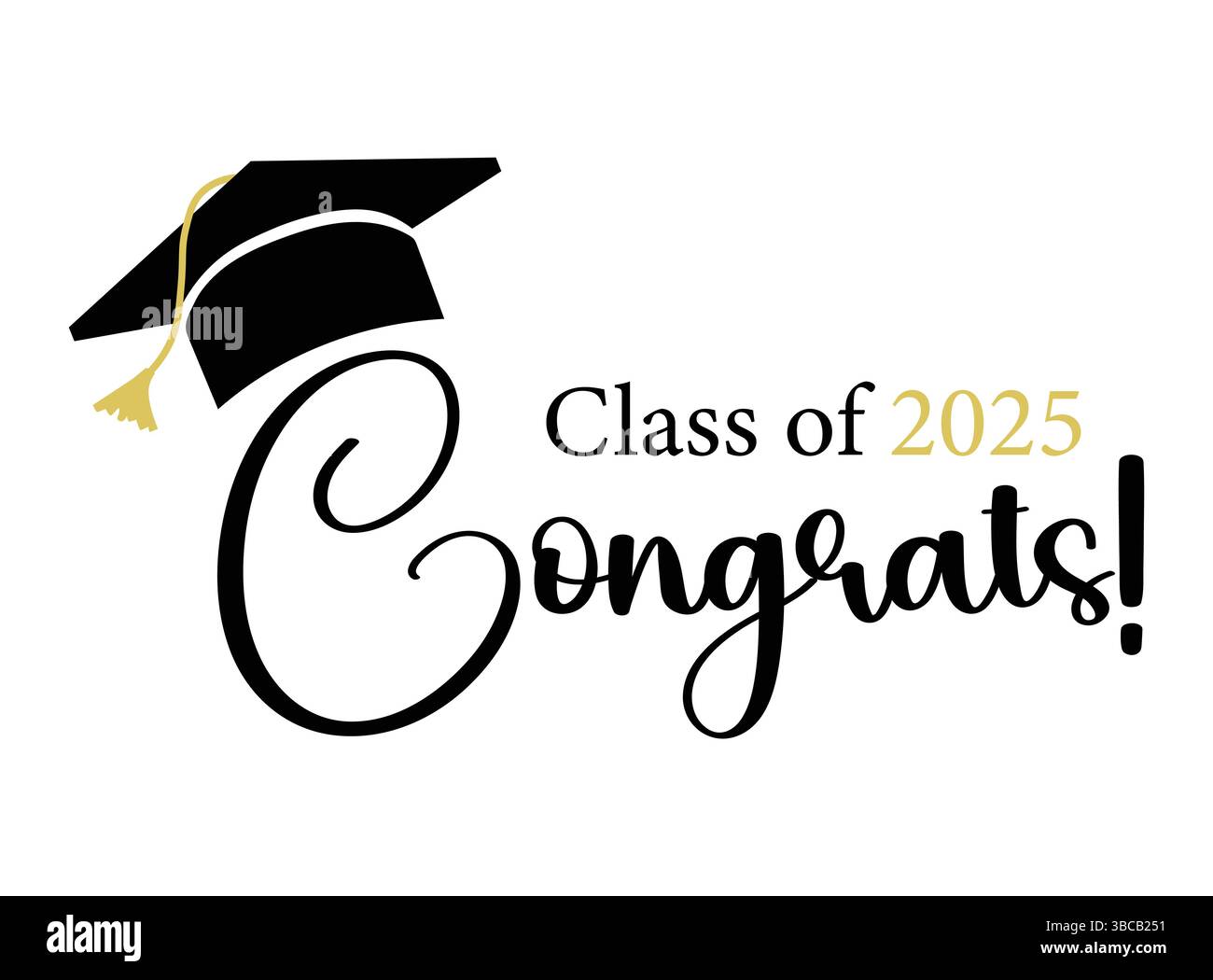 Class of 2025 vector illustration. Festive celebration design for ...