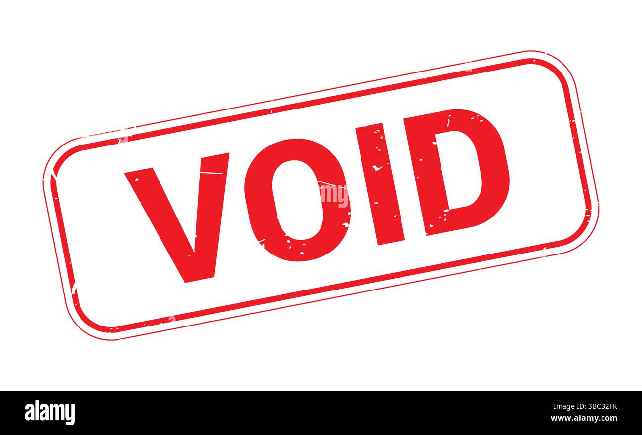 Void stamp, Void sign on red ink, Void vector, Void label, Void sticker ...