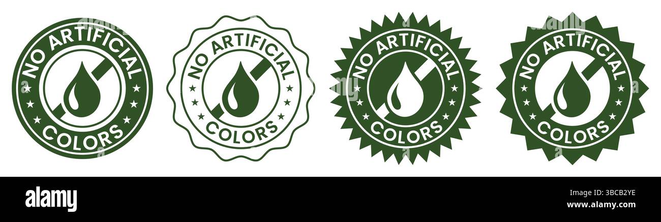 No artificial flavors label. Artificial flavors free illustration for ...