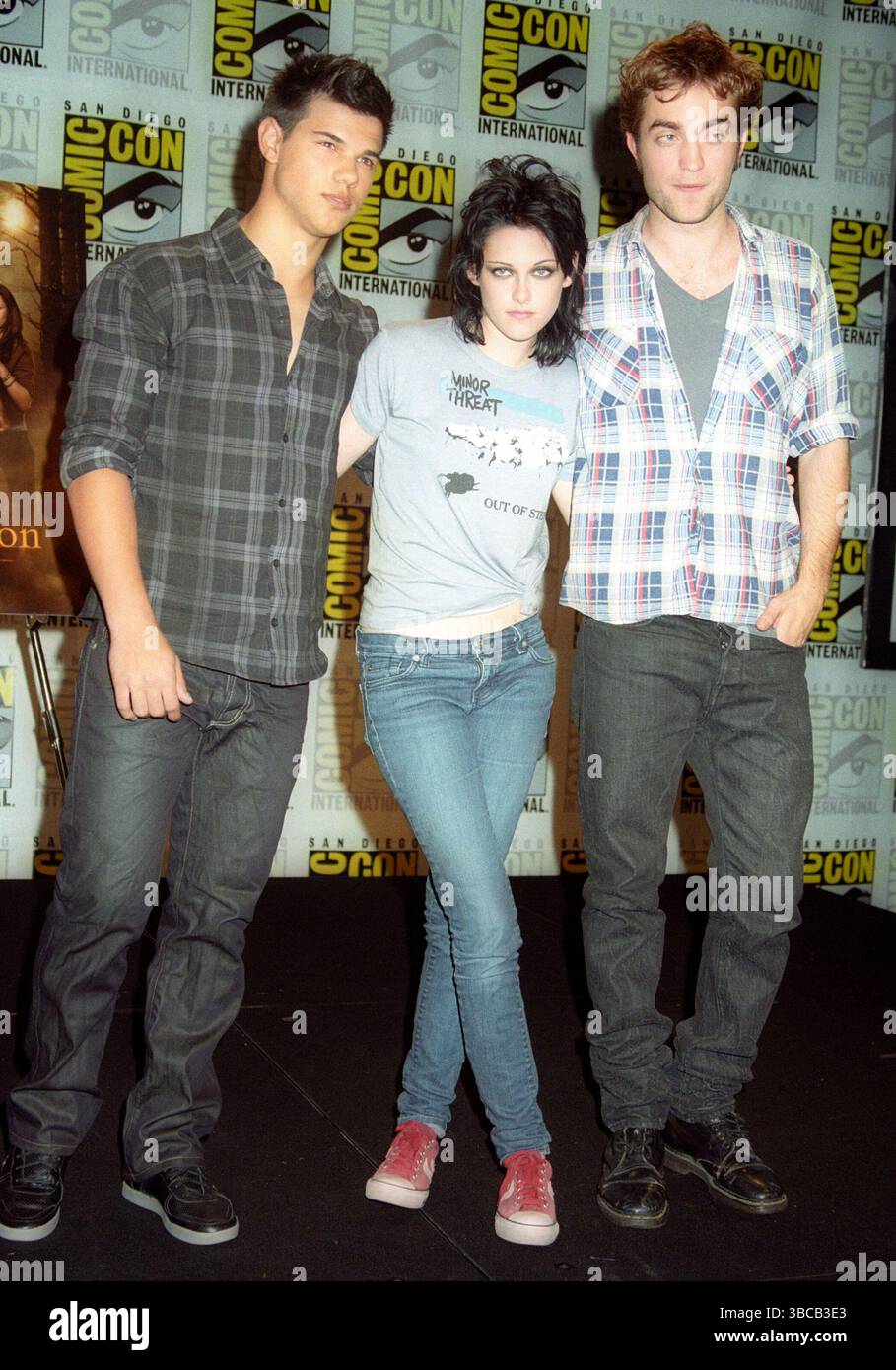 Taylor Lautner, Kristen Stewart and Robert Pattinson at the San Diego ...